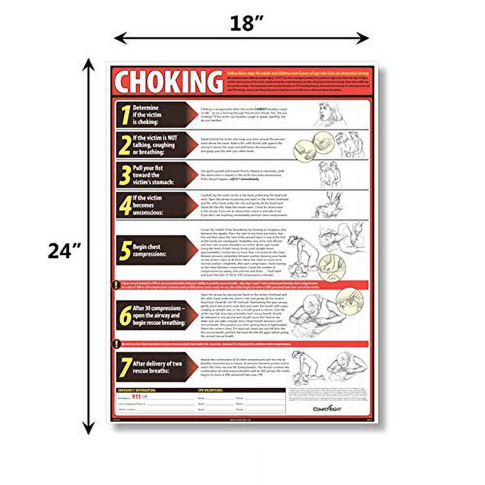 ComplyRight Lifesaving Choking Poster English - Walmart.com