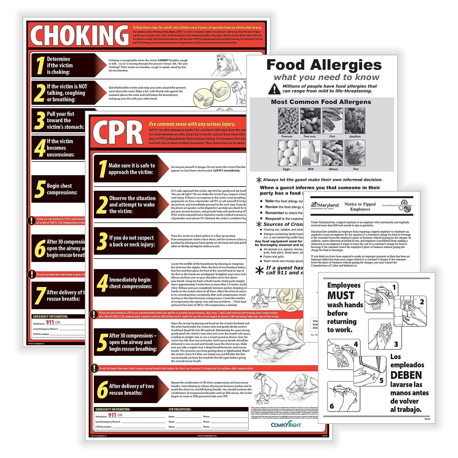 ComplyRight Restaurant Poster Kit WV - West Virginia (ERWVU) - Walmart ...