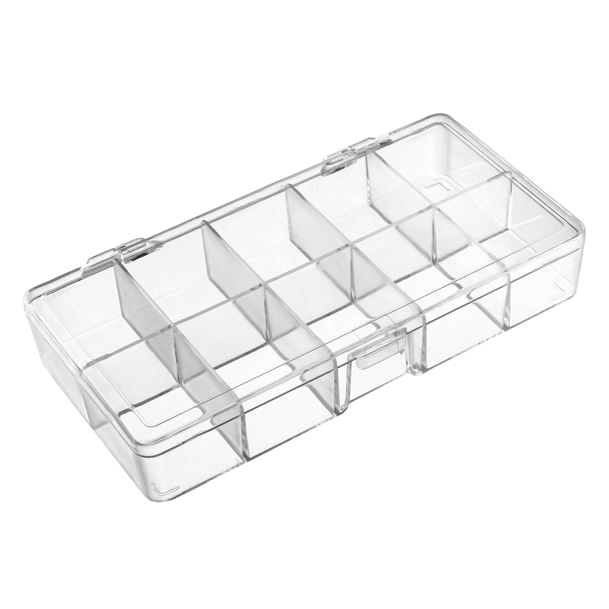 Component Storage Box PS Fixed 10 Grids Clear White 176x88x30mm ...