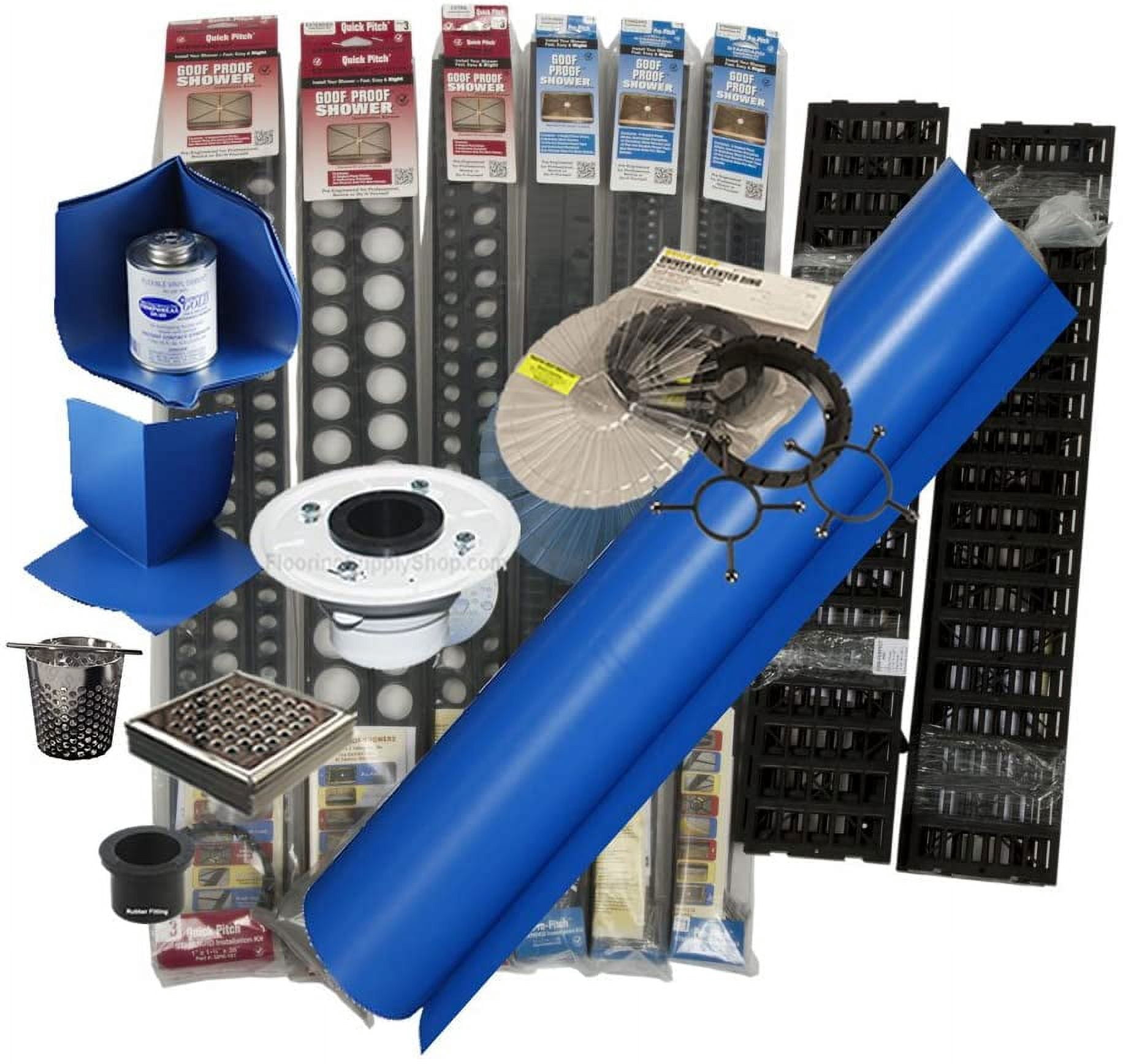 Composeal Shower System Complete Extra Large Kit incl SereneDrains ...
