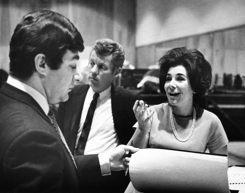 Composer Marvin David Levy (Left) Listens As Soprano Evelyn Lear Sings ...