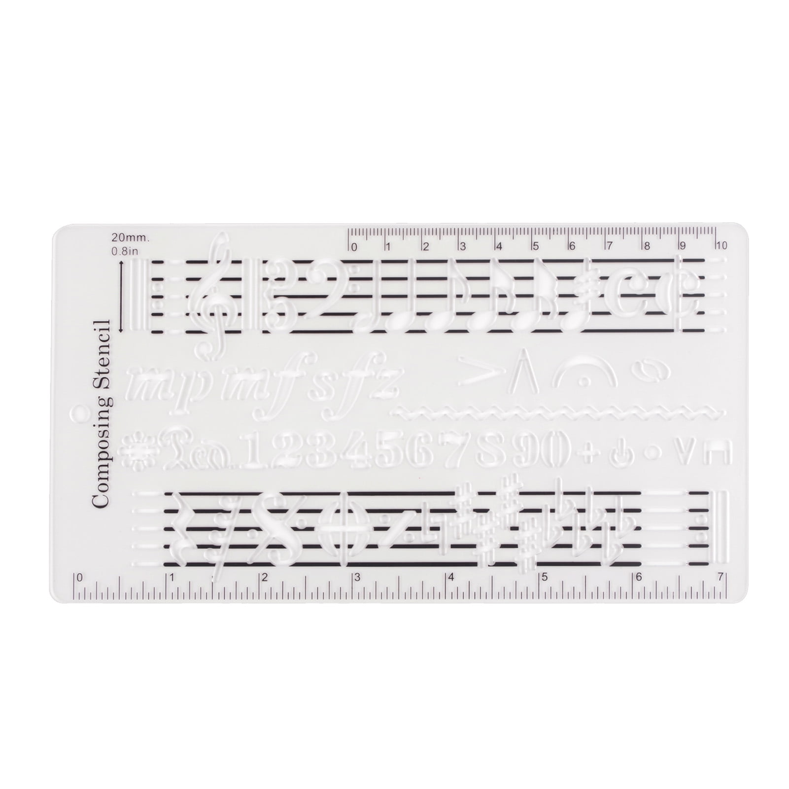 Composer Painting Ruler,Composer Template Sheet Dual Scales Sheet Dual ...