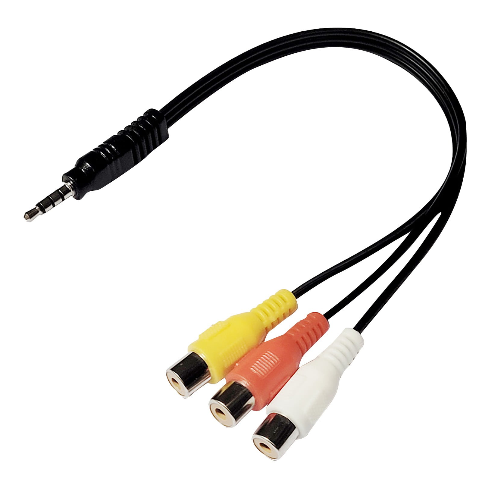 Composite A/V Adapter Cable - 3.5mm to RCA, Gold-Plated Connectors ...