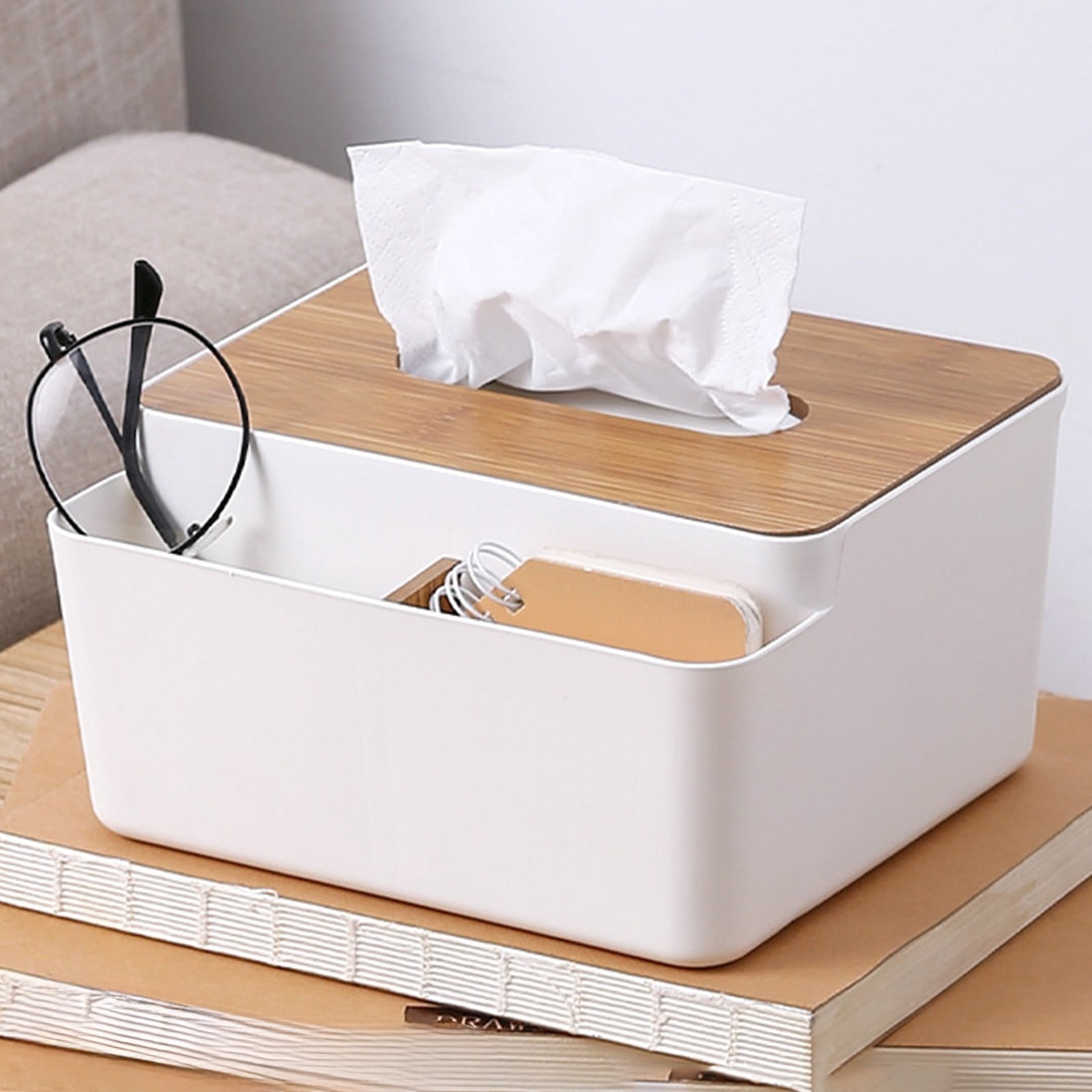 Composite Board Pull-Out Tissue Organizer - Moistureproof Drawer Paper ...