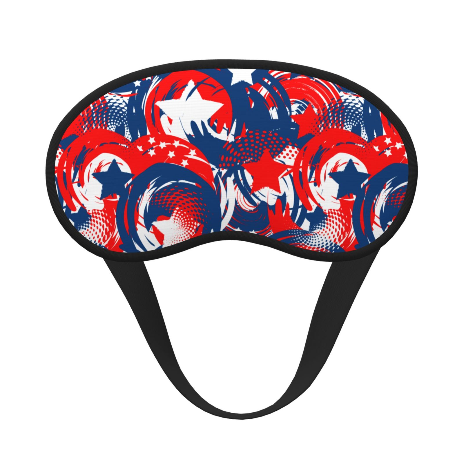 Composite Cloth Black Edge Eye Mask 7.7×3.9in Soft Elastic Elastic ...
