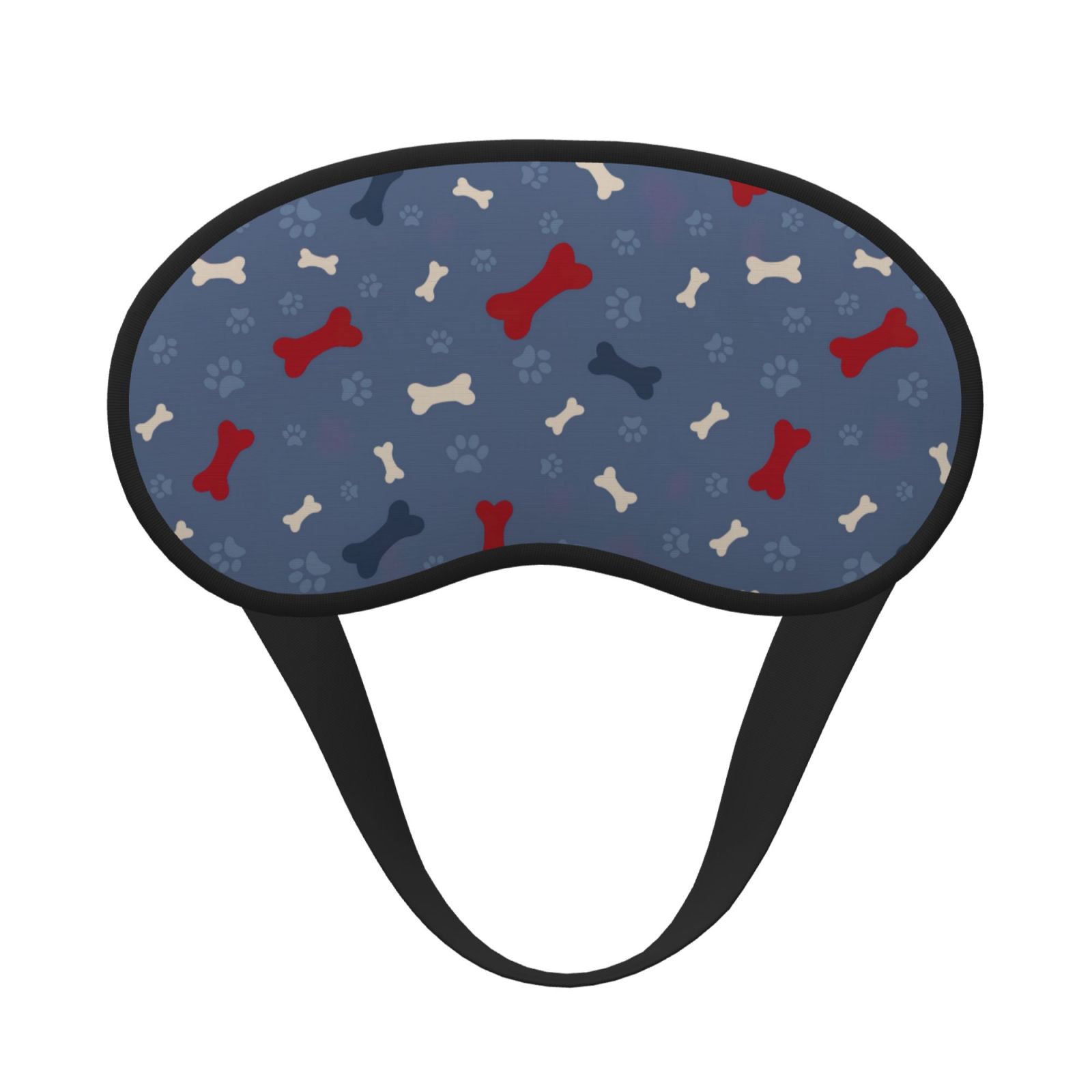 Composite Cloth Black Edge Eye Mask 7.7×3.9in Soft Elastic Elastic ...