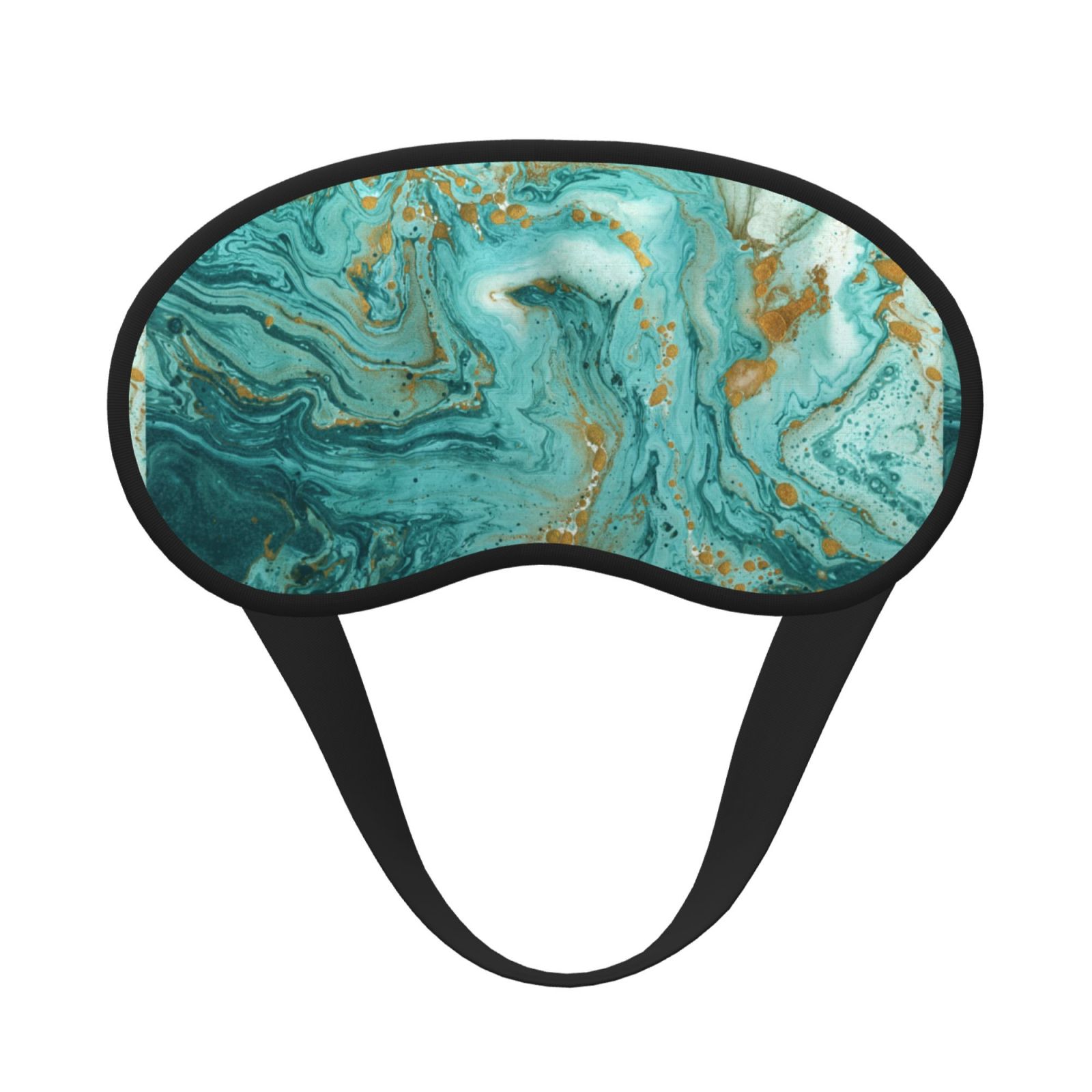 Composite Cloth Black Edge Eye Mask 7.7×3.9in Soft Elastic Elastic ...