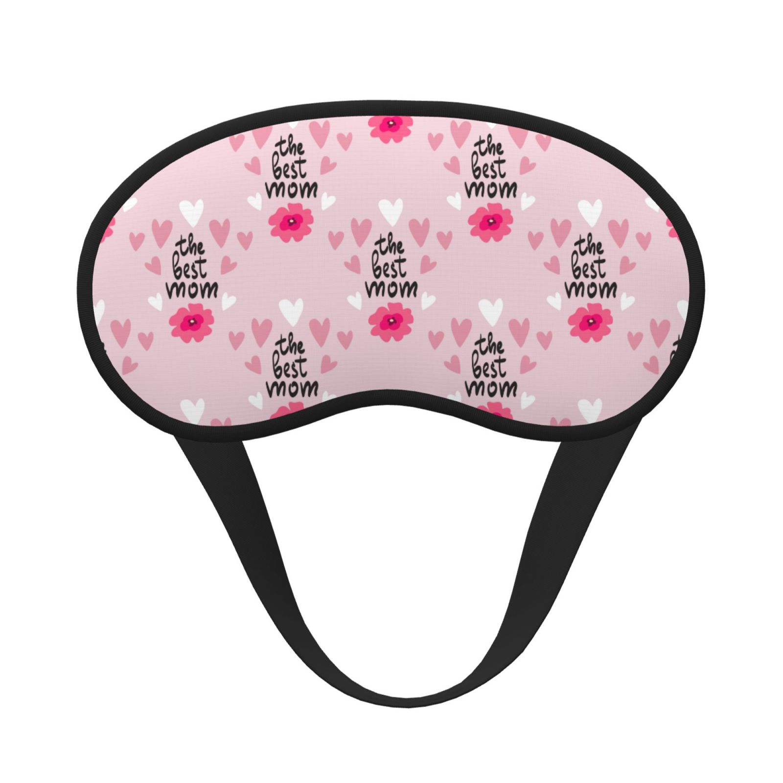 Composite Cloth Black Edge Eye Mask 7.7×3.9in Soft Elastic Elastic ...