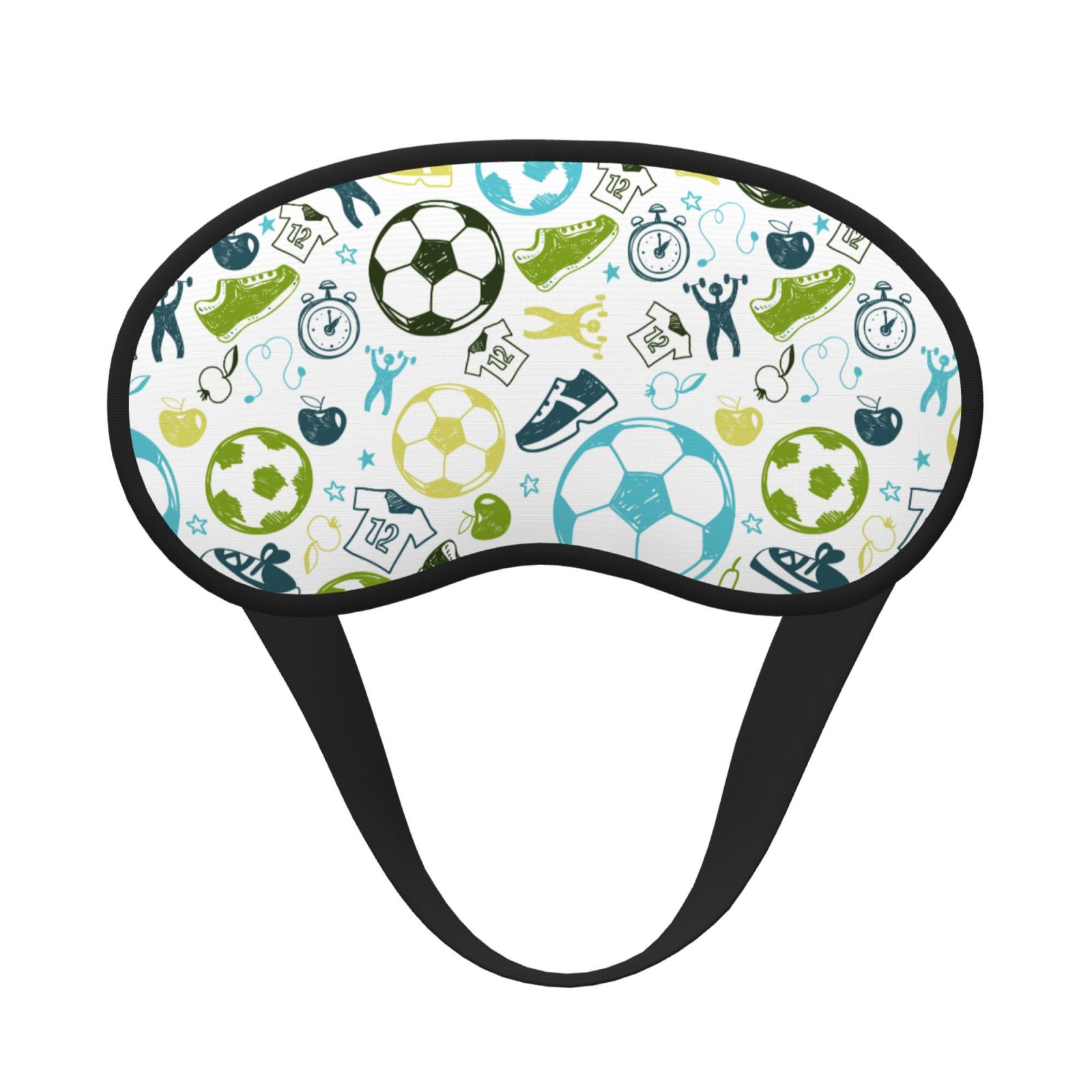 Composite Cloth Black Edge Eye Mask 7.7×3.9in Soft Elastic Elastic ...