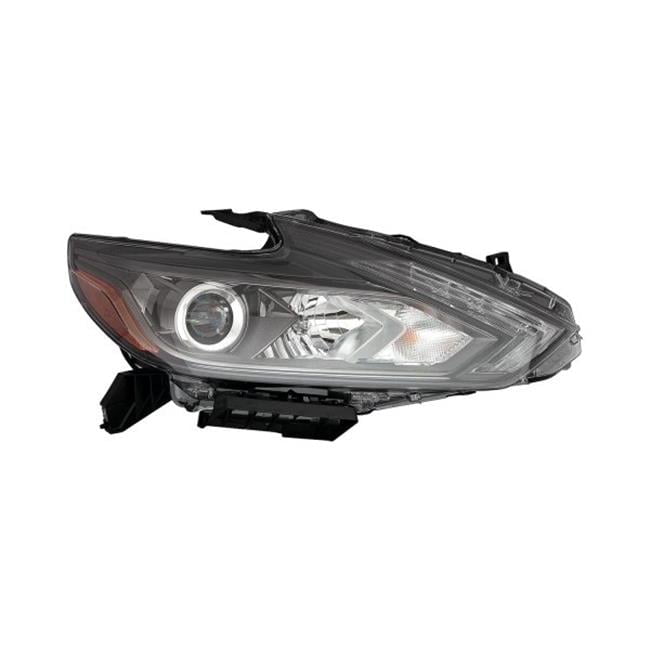 Composite Right Hand Headlamp Assembly with LED Drill & Smoke Lens for ...