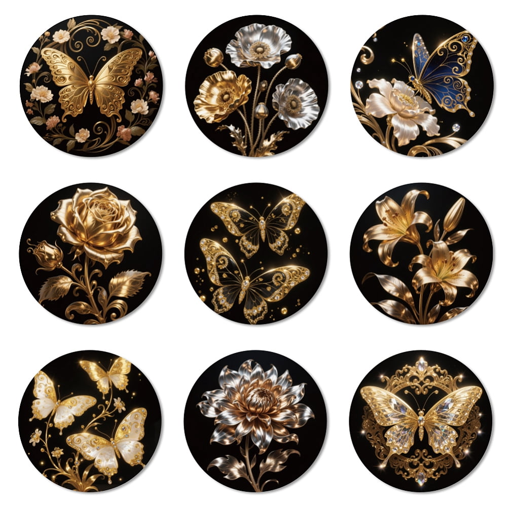 Composite Wood Board Cup Mats Set Printed Coasters Butterfly 100x5mm ...