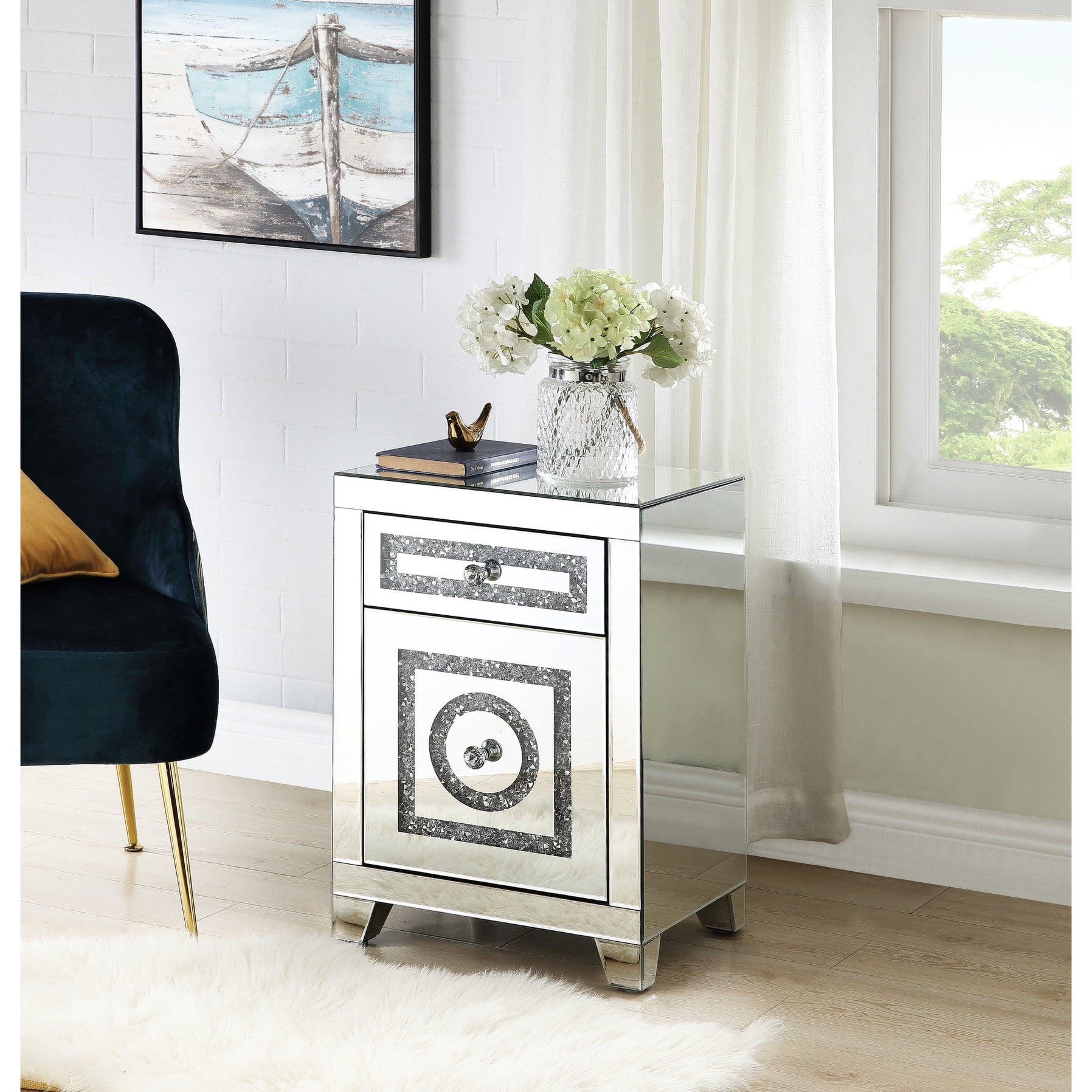 Composite Wood and Mirror - Two Storage Spaces - Dressing Room ...