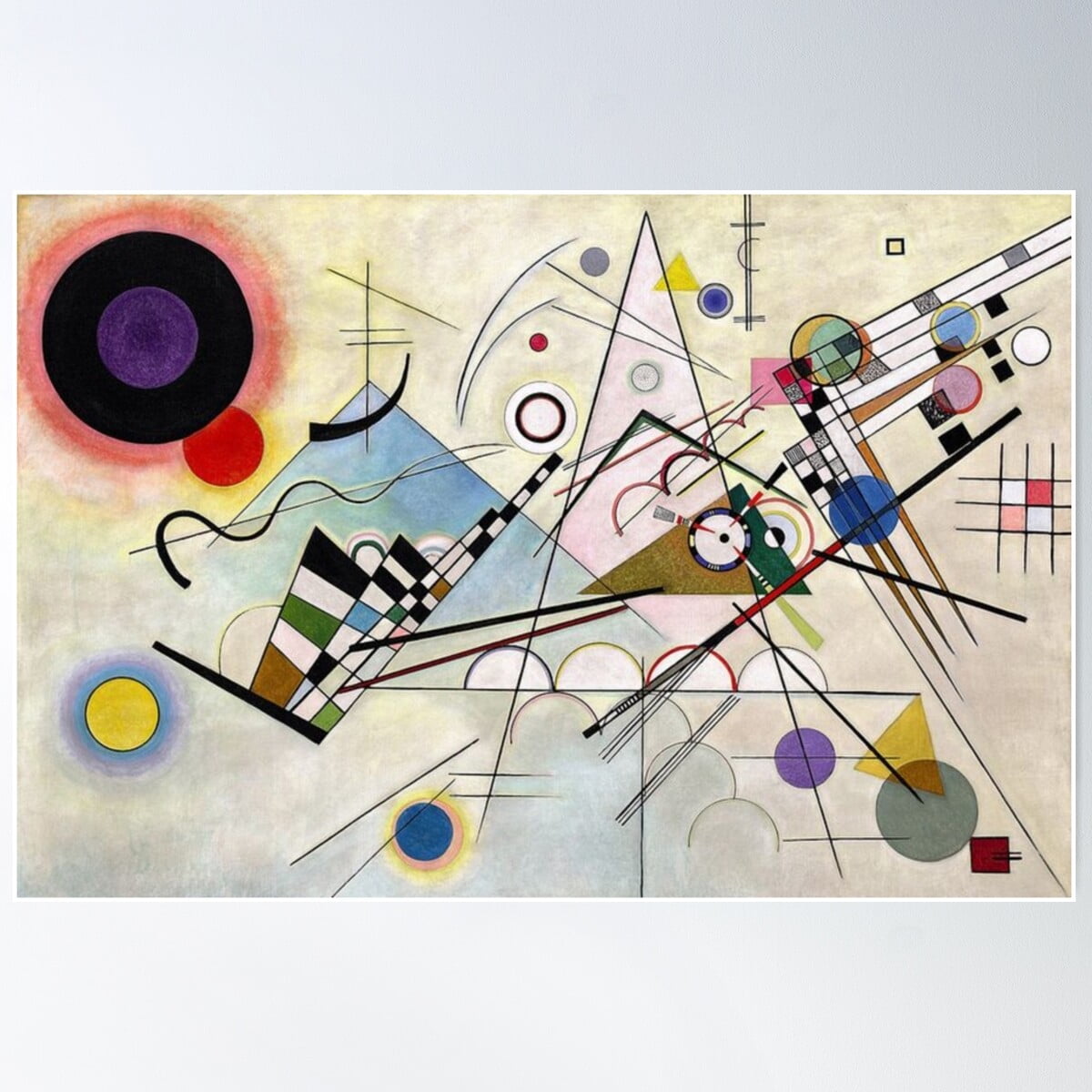 Composition 8 By Vasily Kandinsky Poster Wall Art, Modern Wall Decor ...