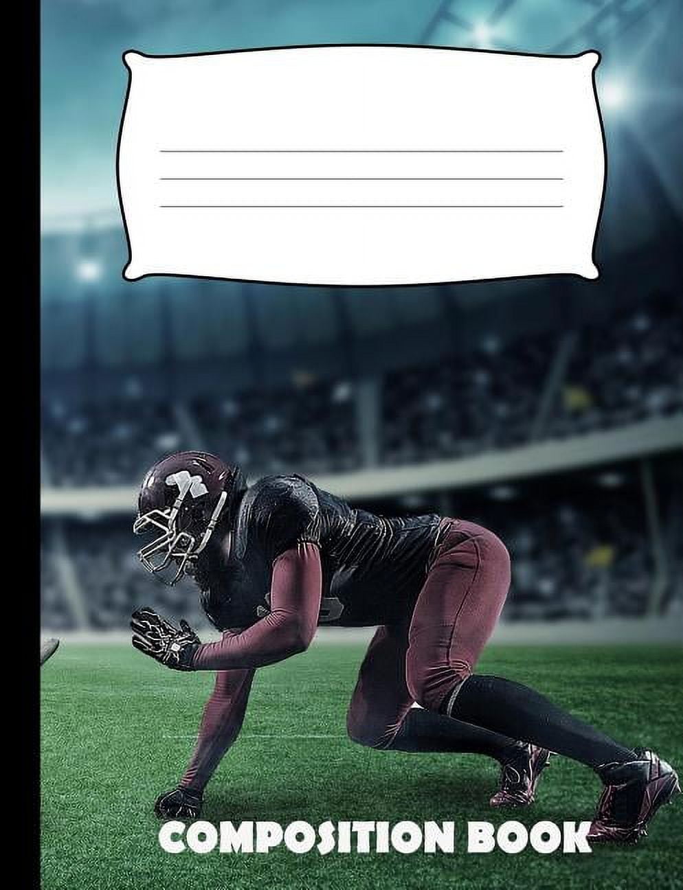 Composition Book: American Football Composition Notebook Wide Ruled ...