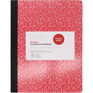 Oxford Composition Book, College Rule, 100 Pages, 7-1/2 in. x 9-3/4 in ...