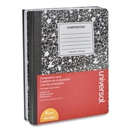 Composition Book, Grade 3, Red Marble, 3/8" x 3/16" x 3/16" Ruled, 9.75 ...