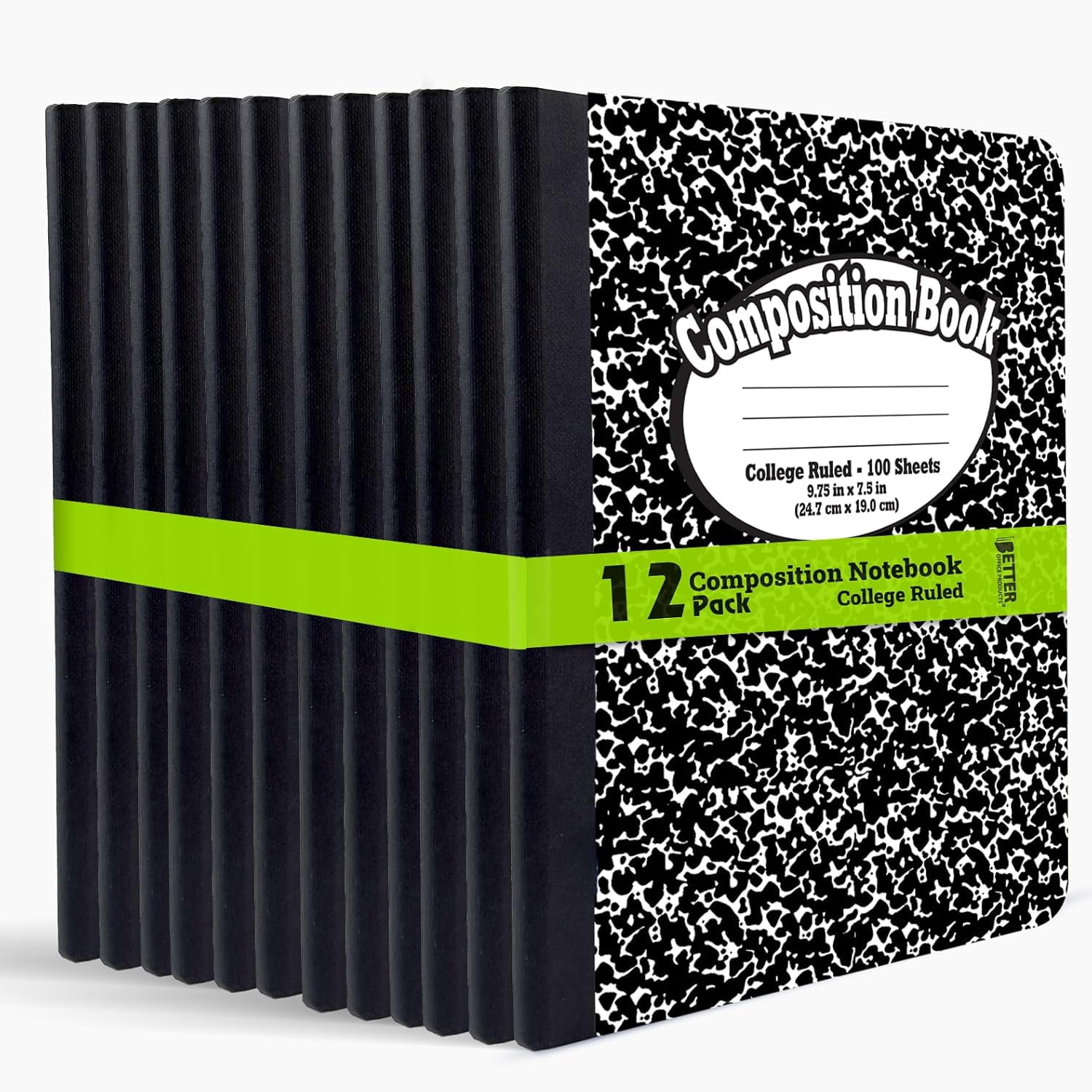 Composition Book Notebook - Hardcover, College Ruled (9/32-inch), 100 ...