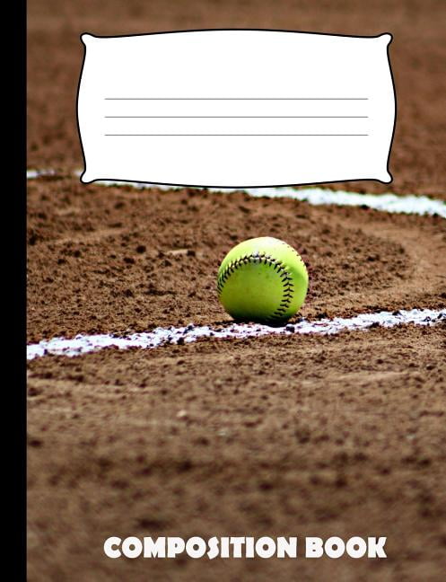 Composition Book: Softball Composition Notebook Wide Ruled (Paperback ...