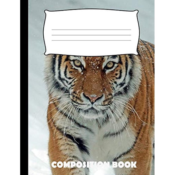 Composition Book: Tiger Composition Notebook Wide Ruled (Paperback ...