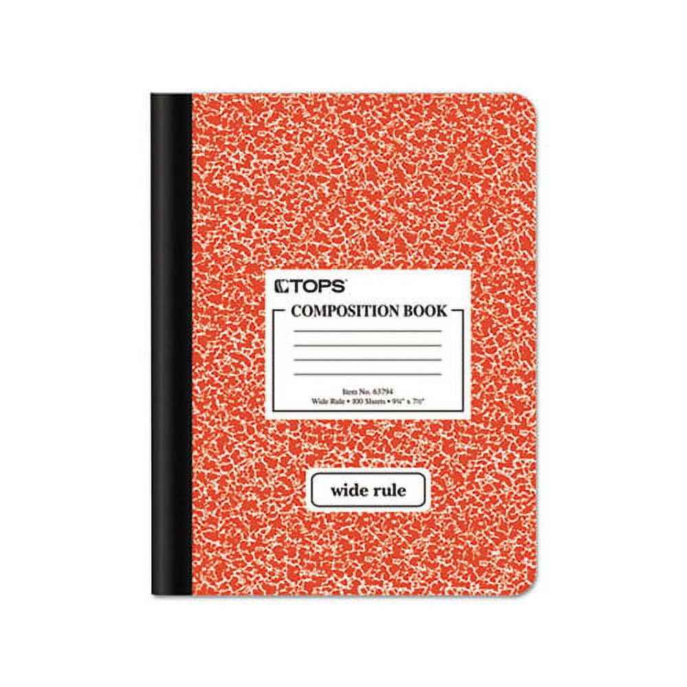 Composition Book Wide/Legal Rule, Assorted Marble Covers, 9.75 x 7.5 ...