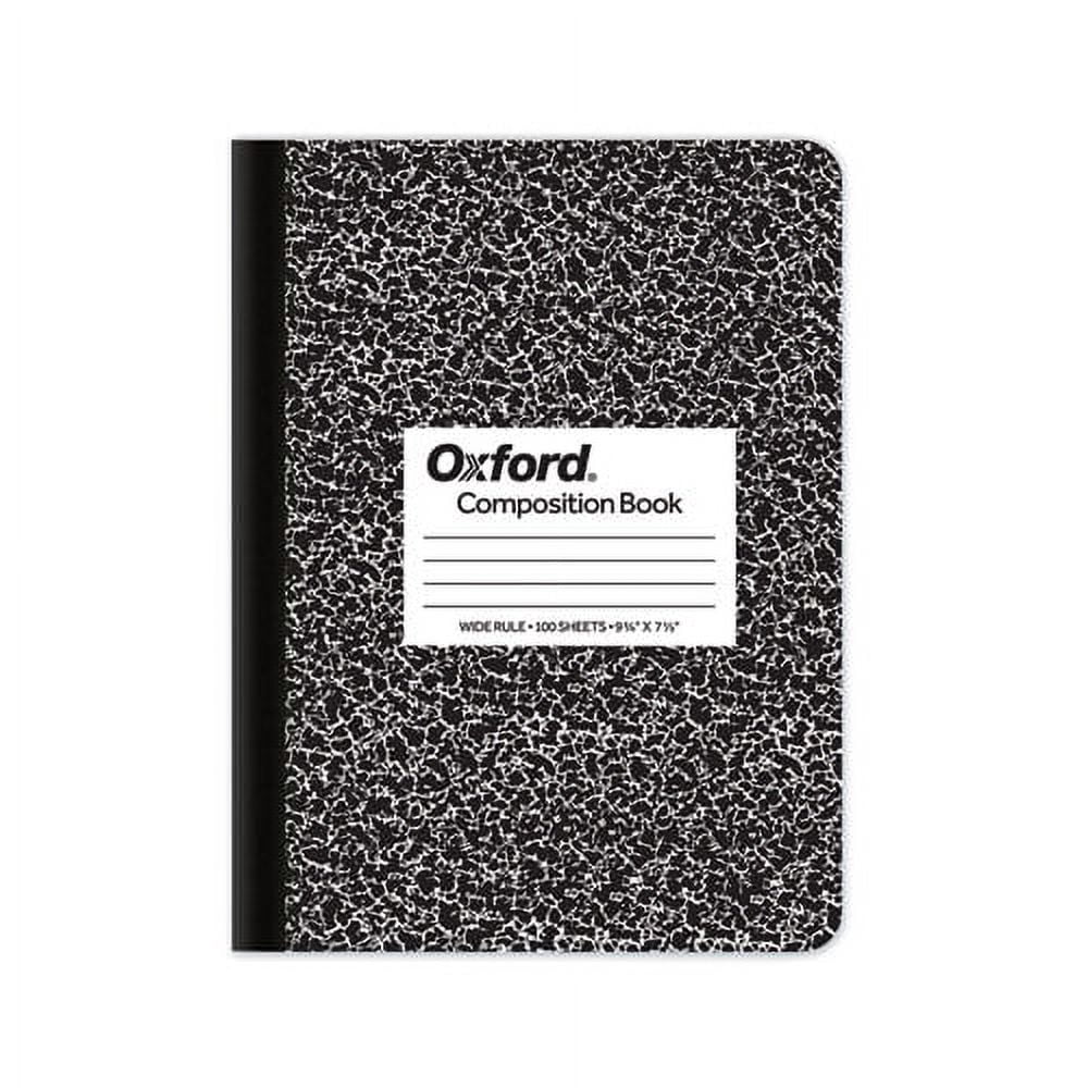"Composition Book, Wide/legal Rule, Black Marble Cover, 9.75 X 7.5, 100 ...