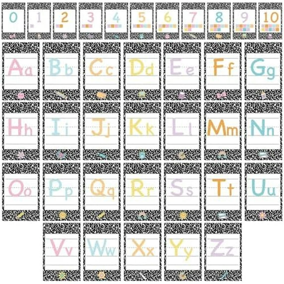 Composition Bulletin Board ABC Alphabet Poster Classroom Decor ...