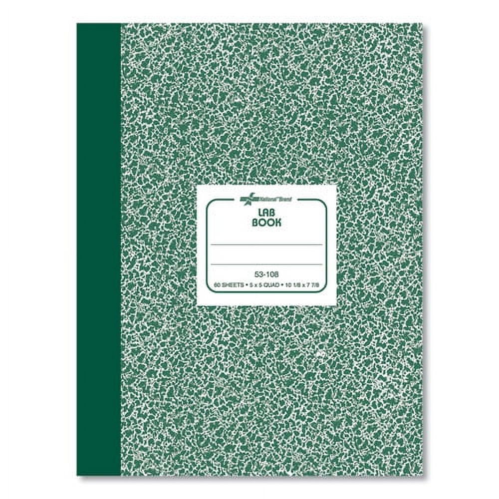 "Composition Lab Notebook, Quadrille Rule, Green Cover, 10.13 X 7.88 ...