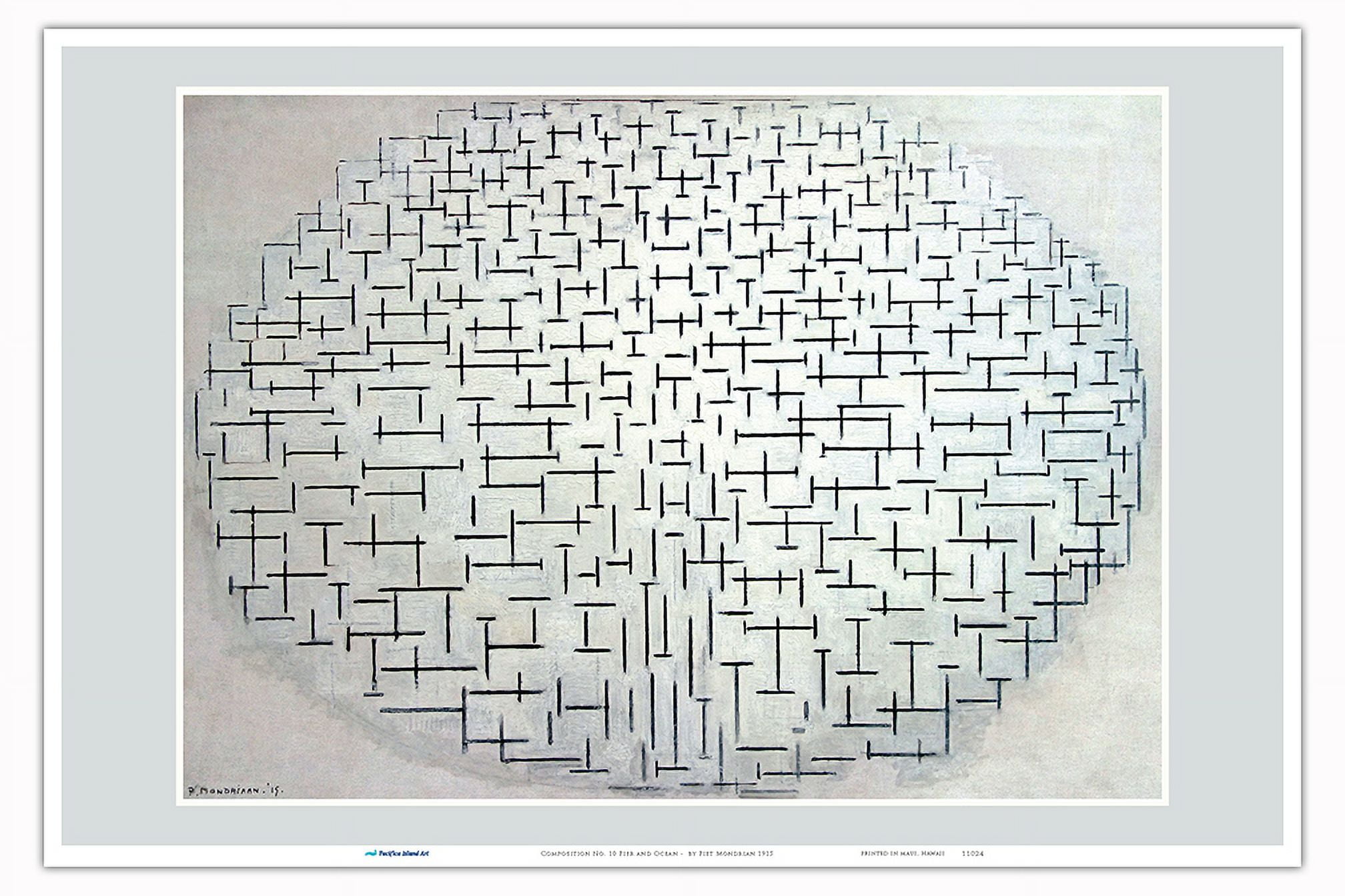 Composition No. 10 Pier and Ocean - From an Original Color Painting by ...