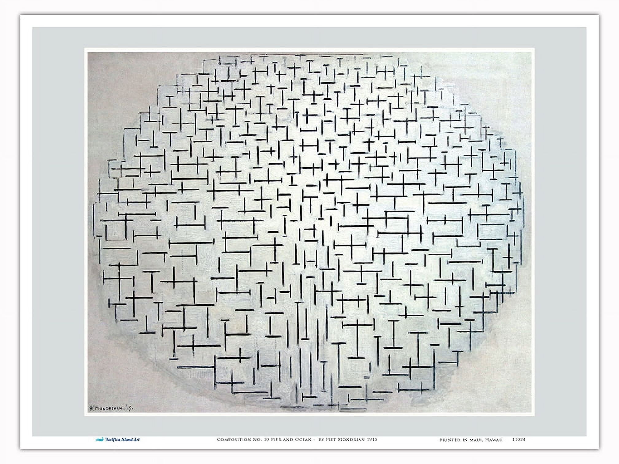 Composition No. 10 Pier and Ocean - From an Original Color Painting by ...