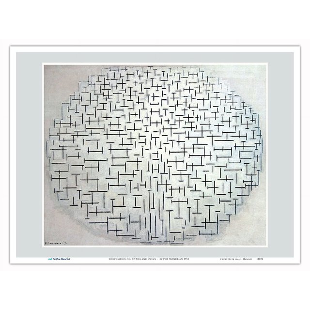 Composition No. 10 Pier and Ocean - From an Original Color Painting by ...