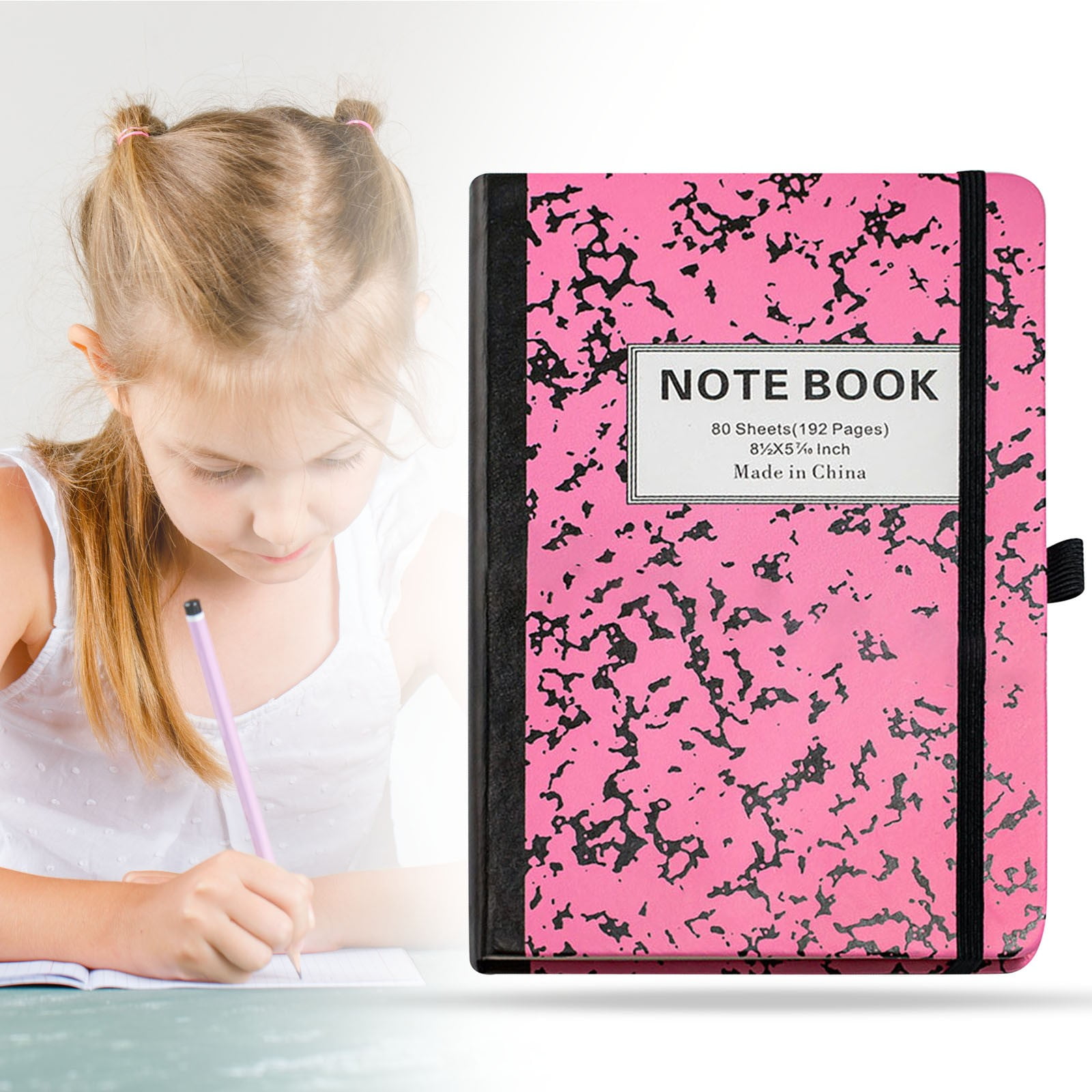 Composition Notebook, 1 Pack, Wide Ruled Paper, 7-1/2" x 9-3/4", A5 ...