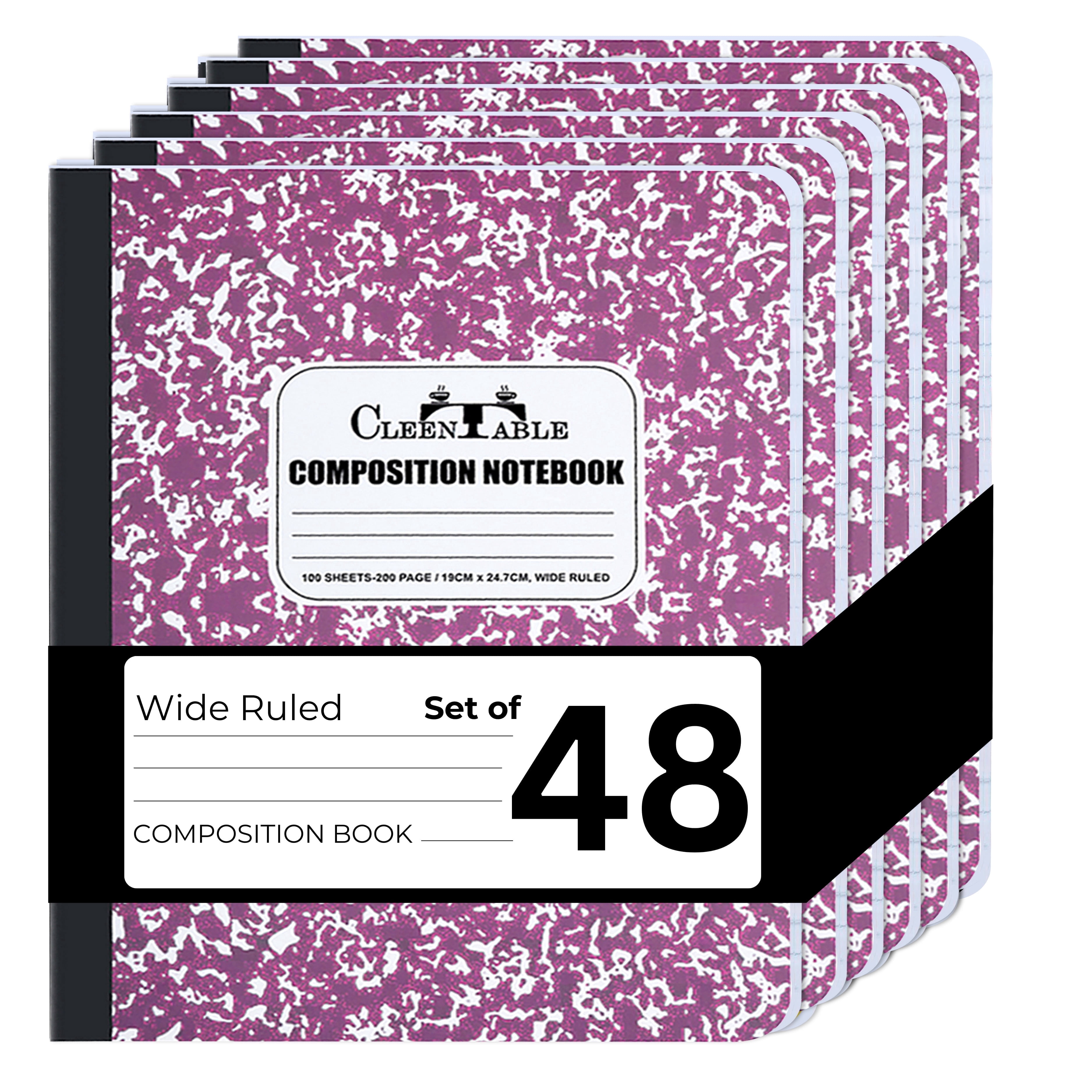 48 Pack Composition Notebook College Ruled, Composition Notebooks for ...
