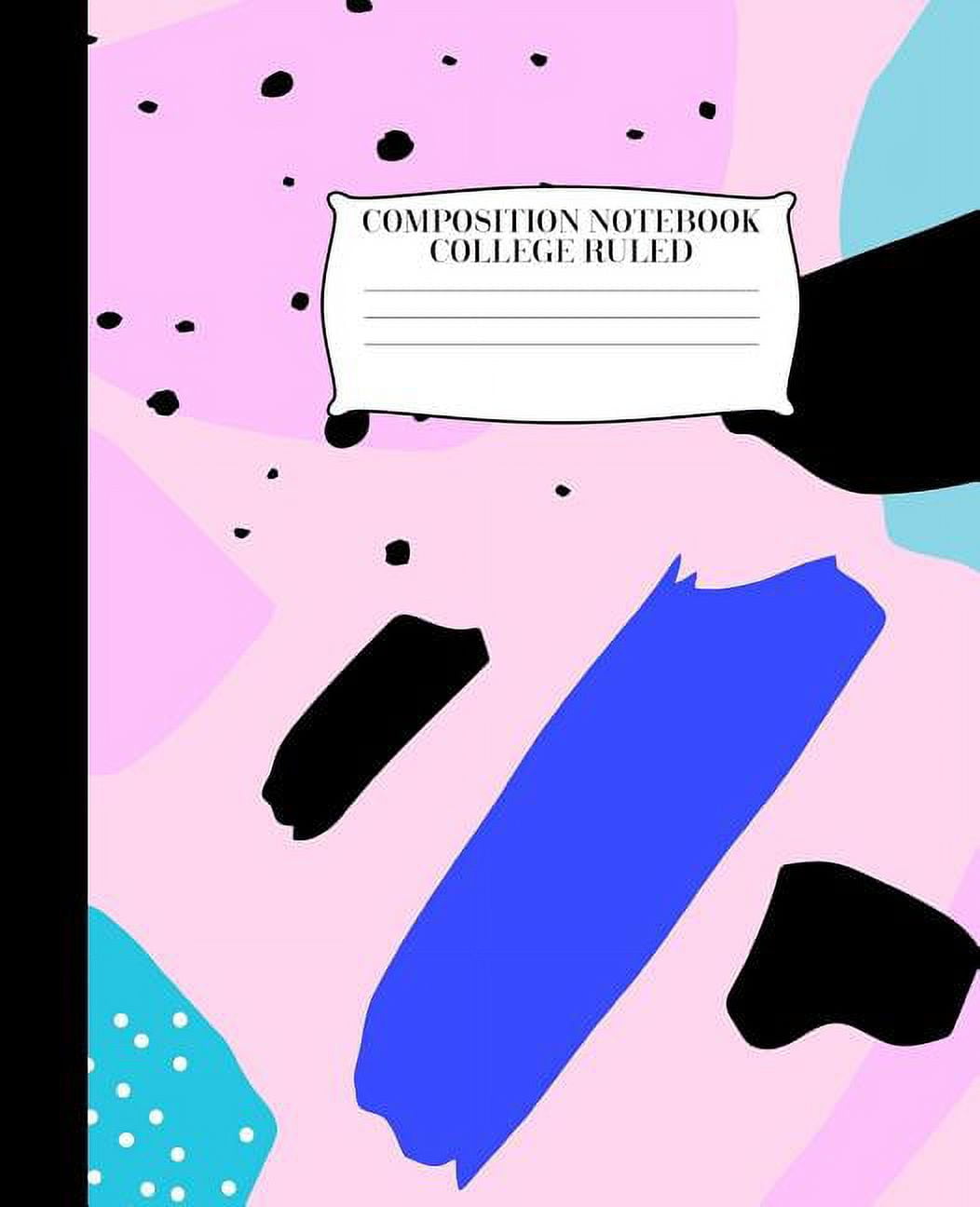 Composition Notebook: Abstract Splash 7.5 X 9.25 100 Pages College ...