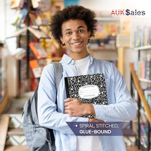 Composition Notebook Bulk 48 Pack, College Ruled Composition Notebook ...