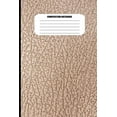 Composition Notebook: Cracked Leather / Textured Effect (100 Pages ...