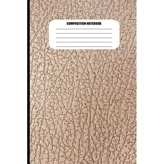 Composition Notebook: Cracked Leather / Textured Effect (100 Pages ...