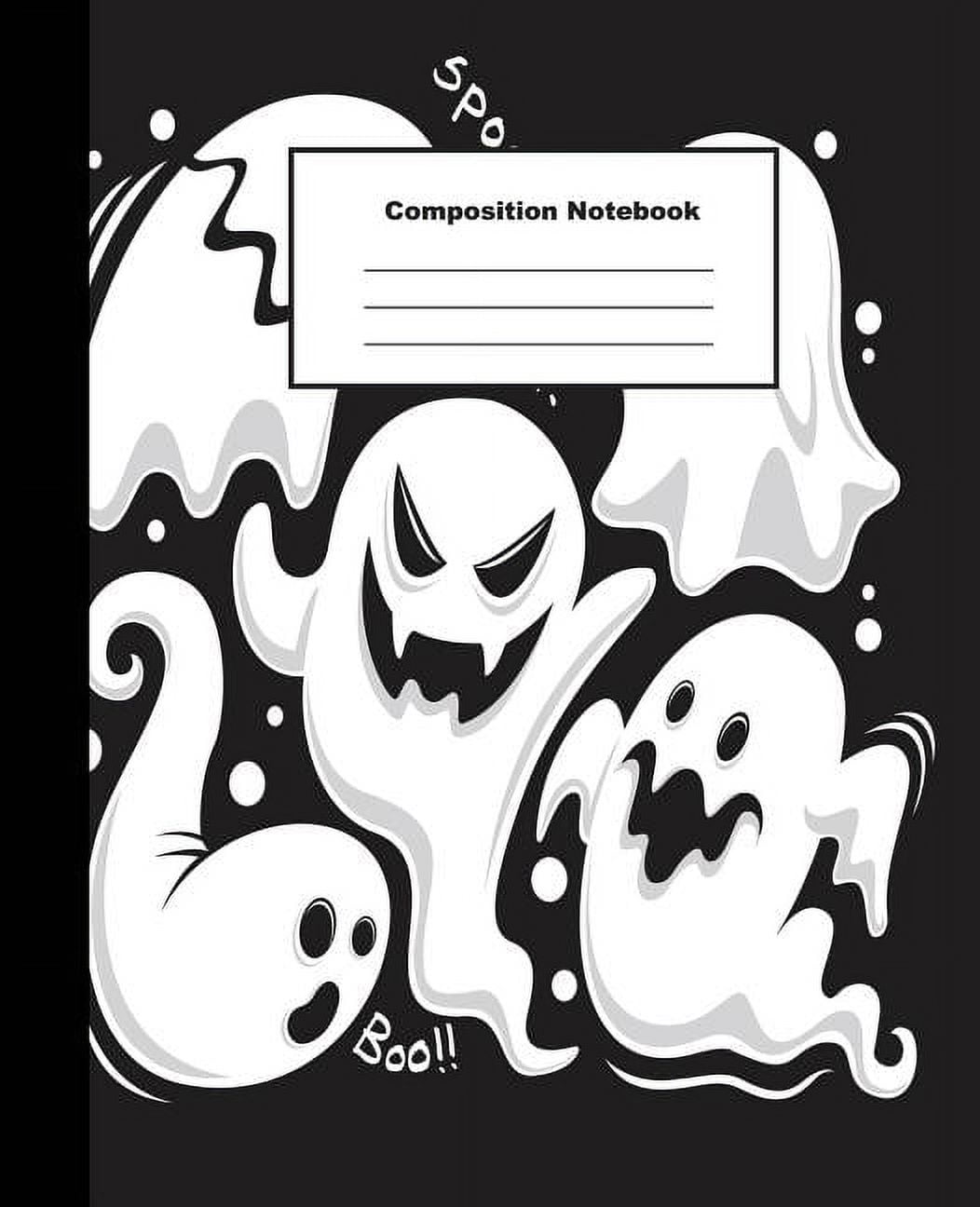 Composition Notebook: Full Set Unique Ghosts of Halloween Celebration ...