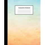 Composition Notebook : Perfect Grunge Water Colour Background Wide ...