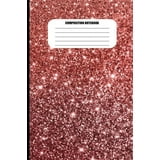 Composition Notebook: Red Sparkly Abstract Design (100 Pages, College ...