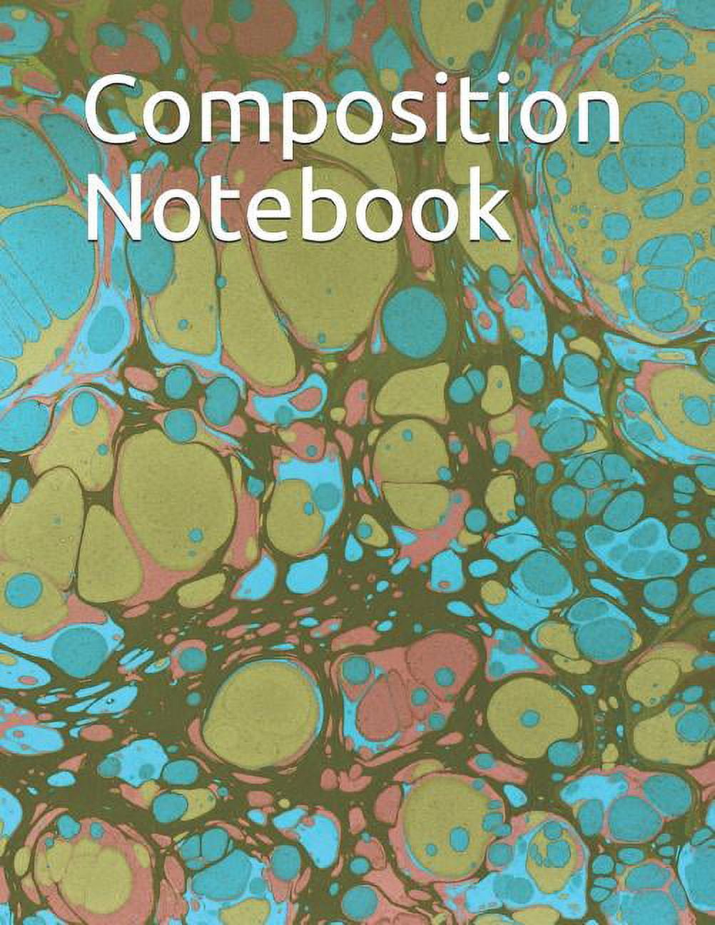 Composition Notebook: Turquoise Marble Pattern Composition Notebook 100 ...