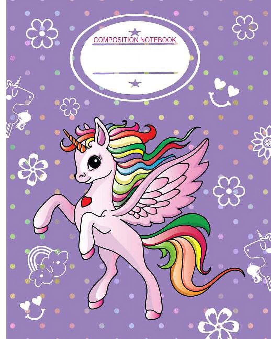 Composition Notebook: Unicorn Primary School Wide Ruled Interior Notebook (Other) - Walmart.com