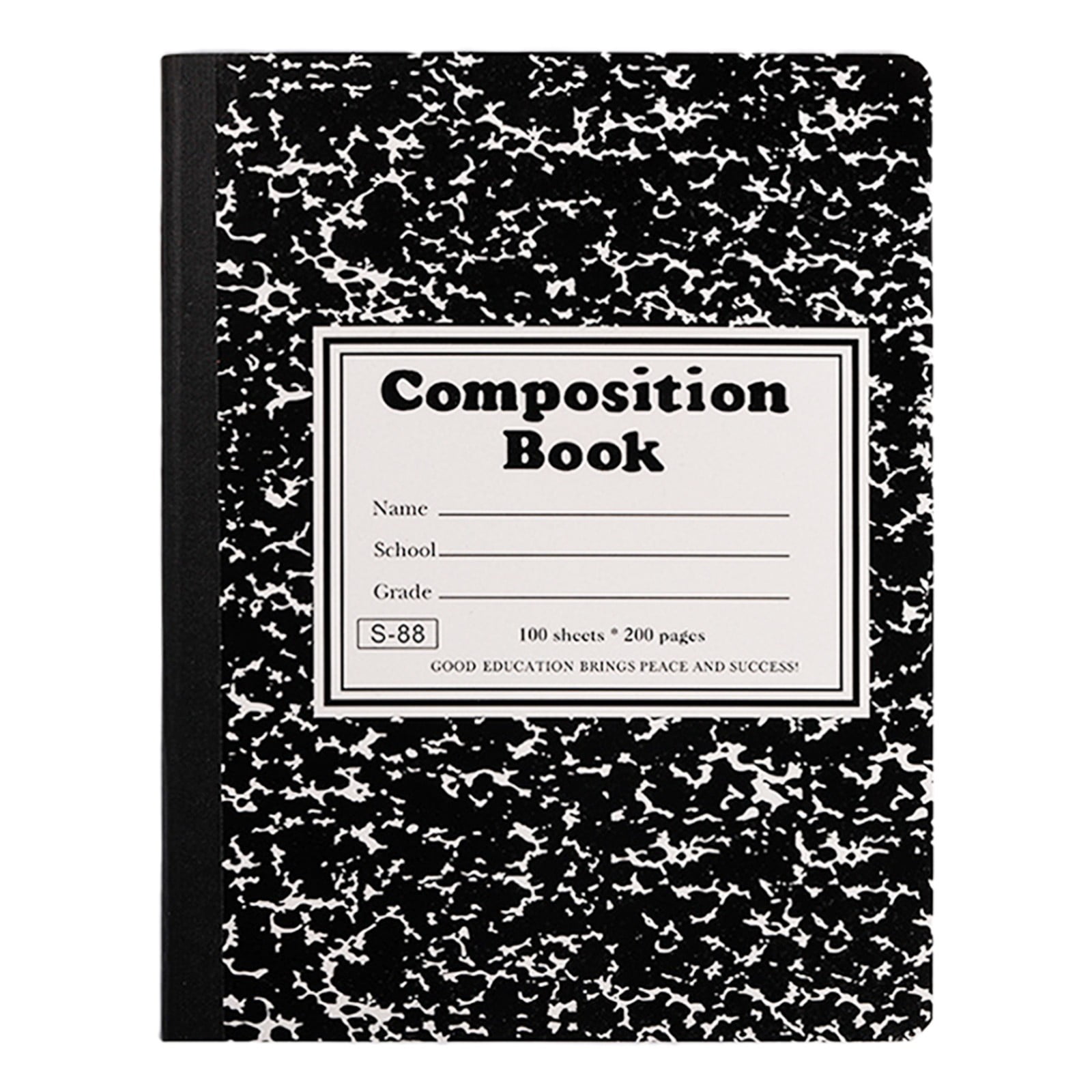 Composition Notebook, Wide Ruled Composition Book, Marble Composition ...