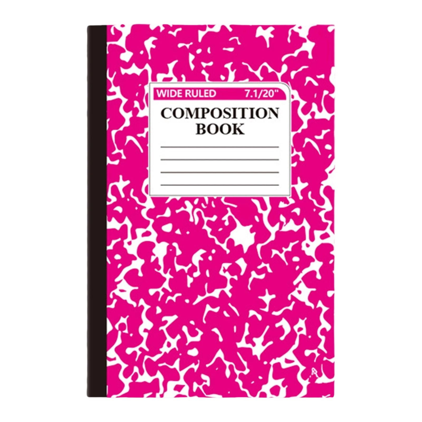 Composition Notebook, Wide Ruled Composition Book, Marble Composition ...