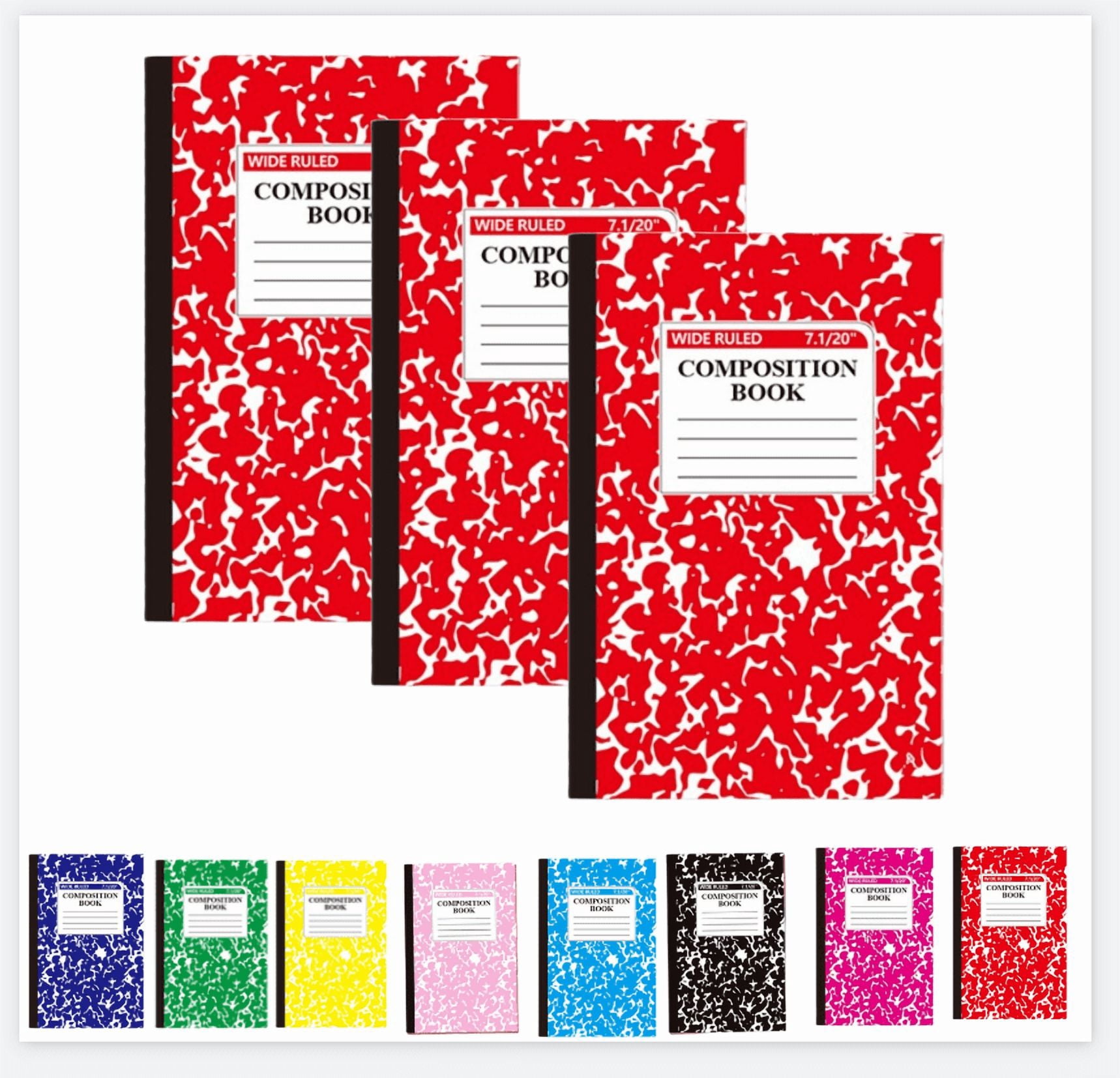 Composition Notebook Wide Ruled Hard Cover Marble composition notebook ...