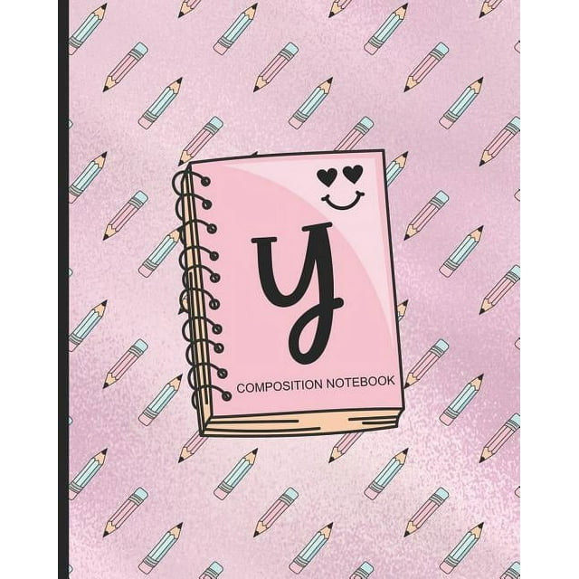 Composition Notebook Y: Monogrammed Initial Primary School Wide Ruled ...