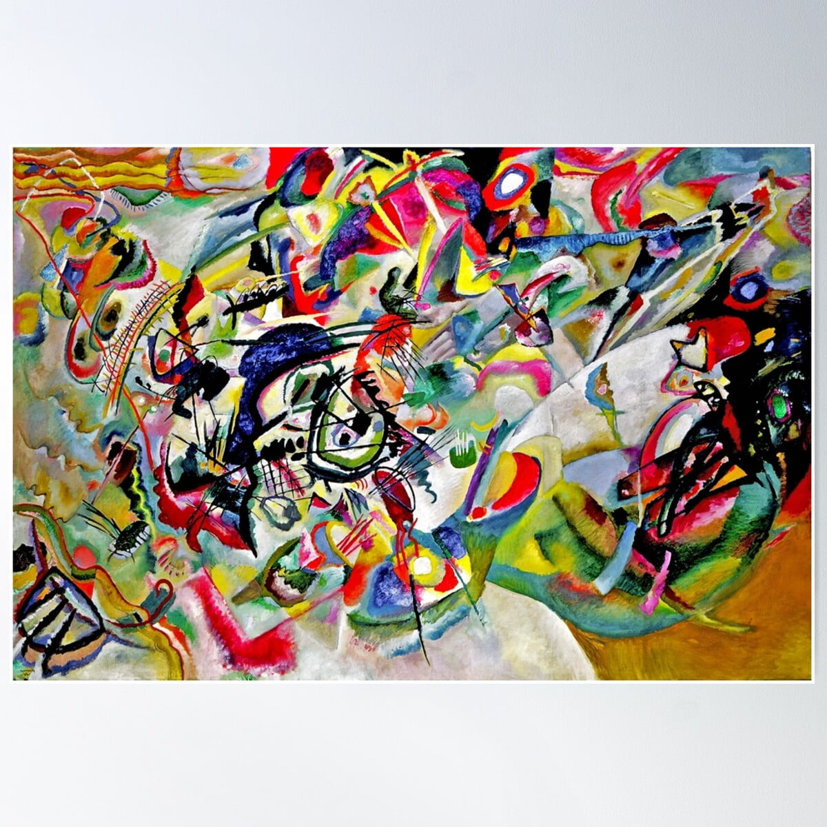 Composition Vii, Composition 7 By Kandinsky Poster Wall Art, Modern ...
