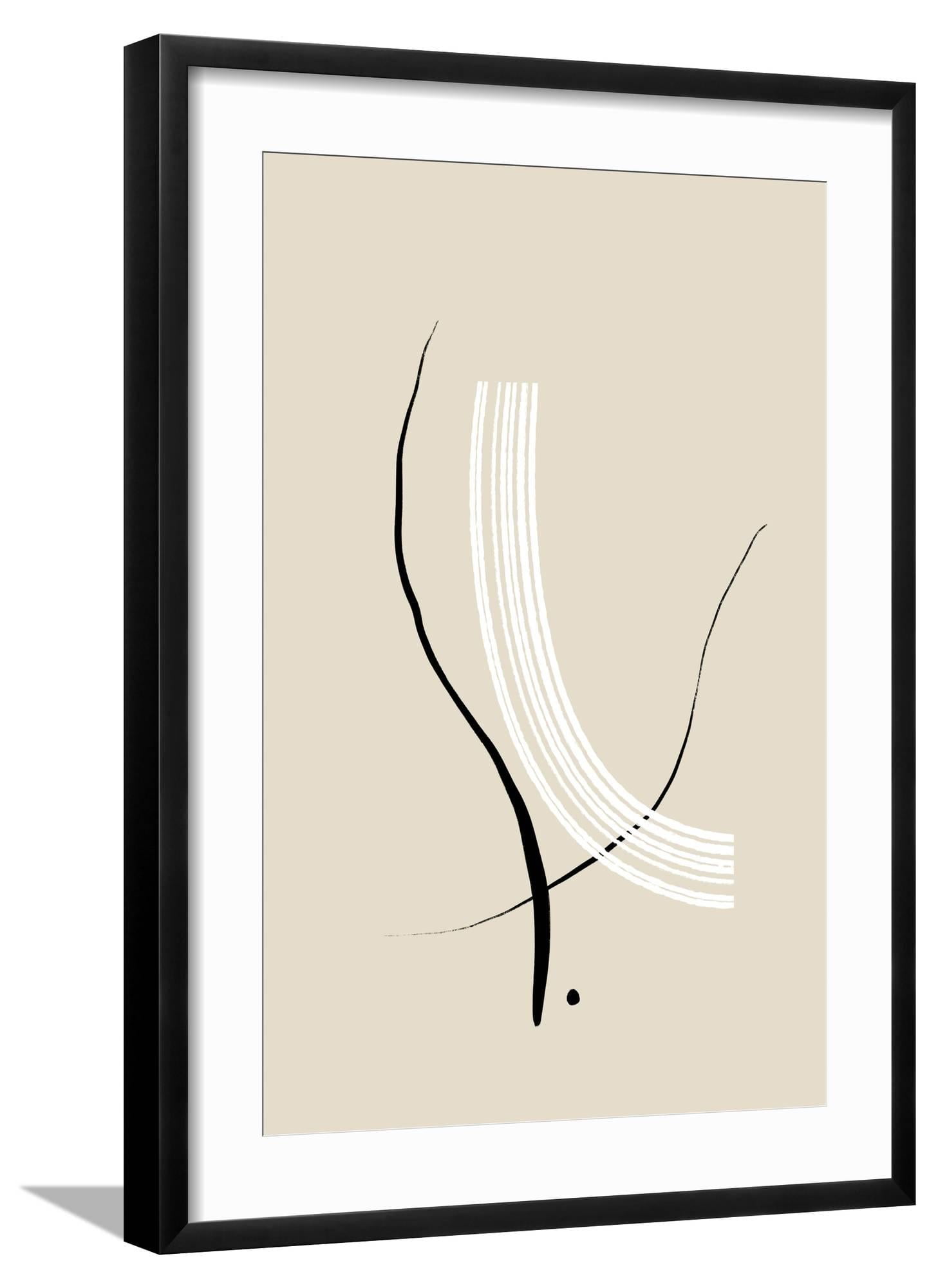 Art.com Composition of Lines - The Third Giclee Print by Unknown Uplusmestudio, Black Frame Wall ...