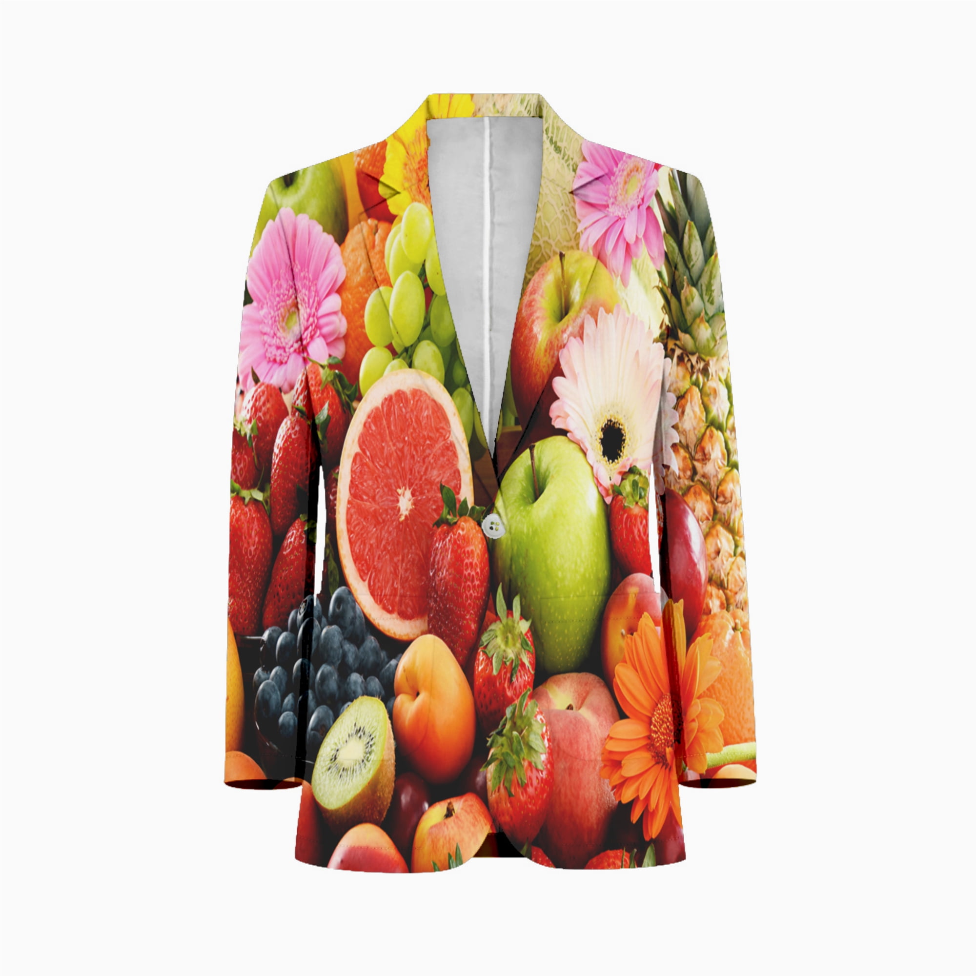 Composition with assorted fruits Mens Suits Shawl Collar Slim Fit Suit ...