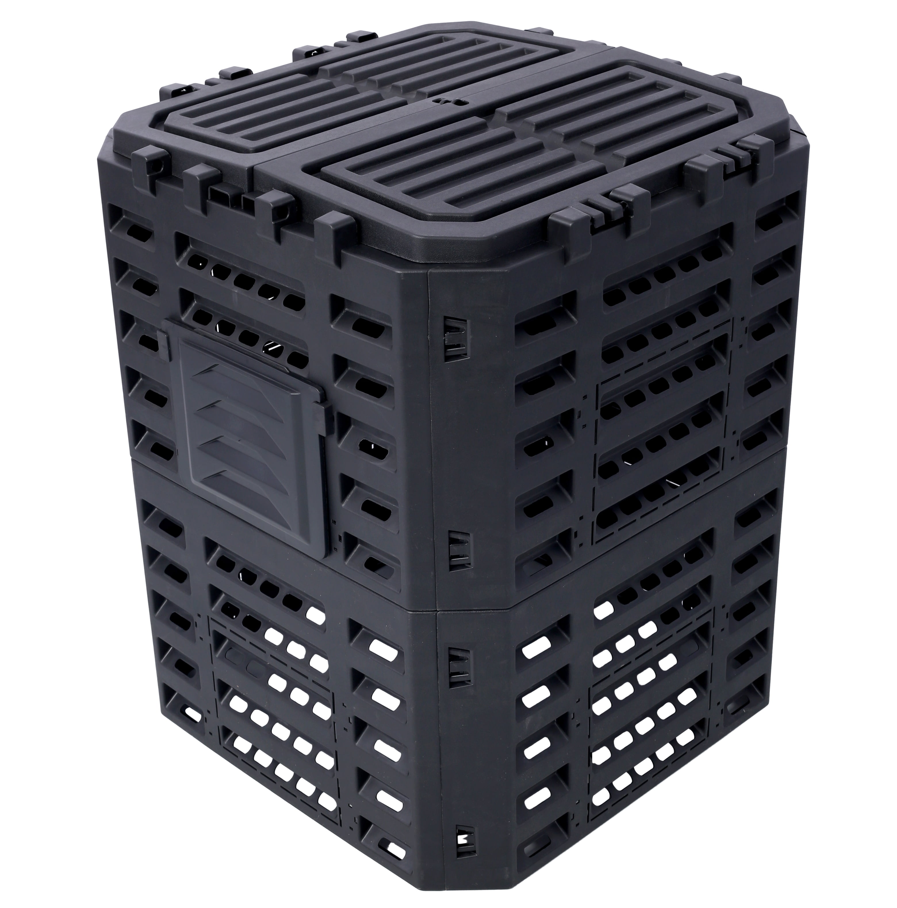 Compost Bin 90 Gallon - Recycled Plastic Outdoor Composter - Large 340 ...