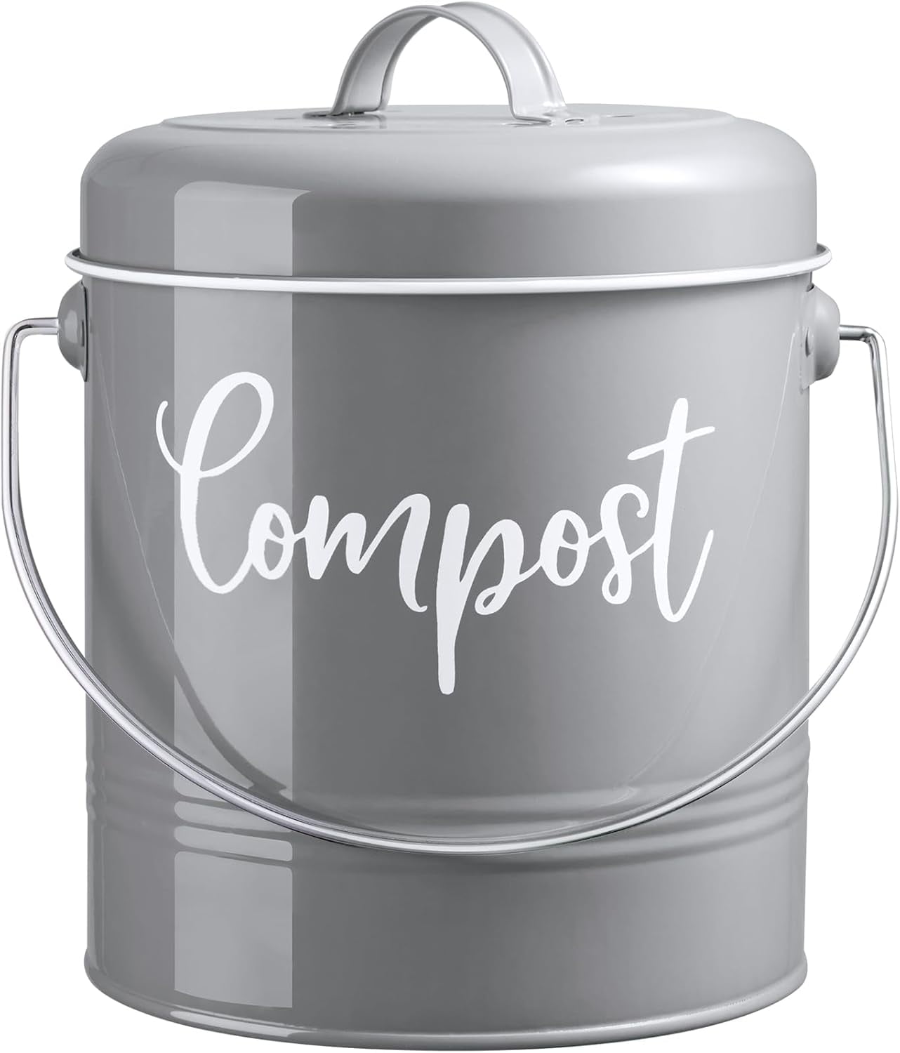 Compost Bin Kitchen, 1.3 Gallon Farmhouse Kitchen Compost Bin ...